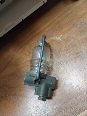 BENDIX MS51086 Zenith Fuel Filter Glass Sediment Bowl Valve
